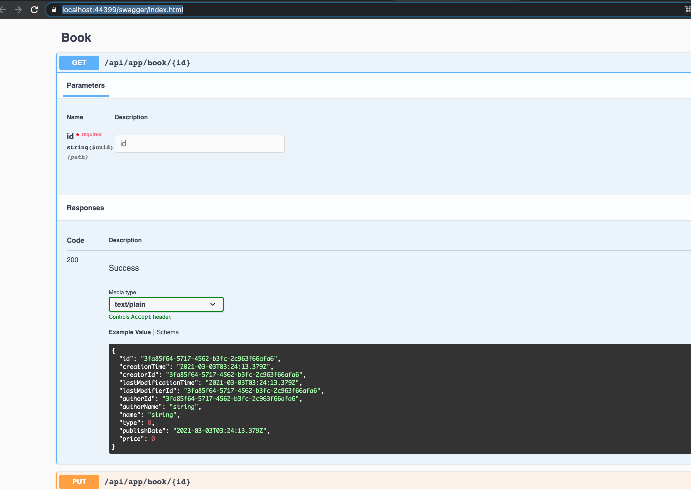 When use the Auto API Controllers to generate endpoint, it's was not found api description with ...