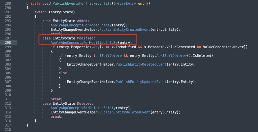 The modification audit properties will not be set if the field have default value when it's ...