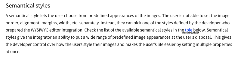 Typo in semantical styles section on nightly docs · Issue #9910 · ckeditor/ckeditor5 · GitHub
