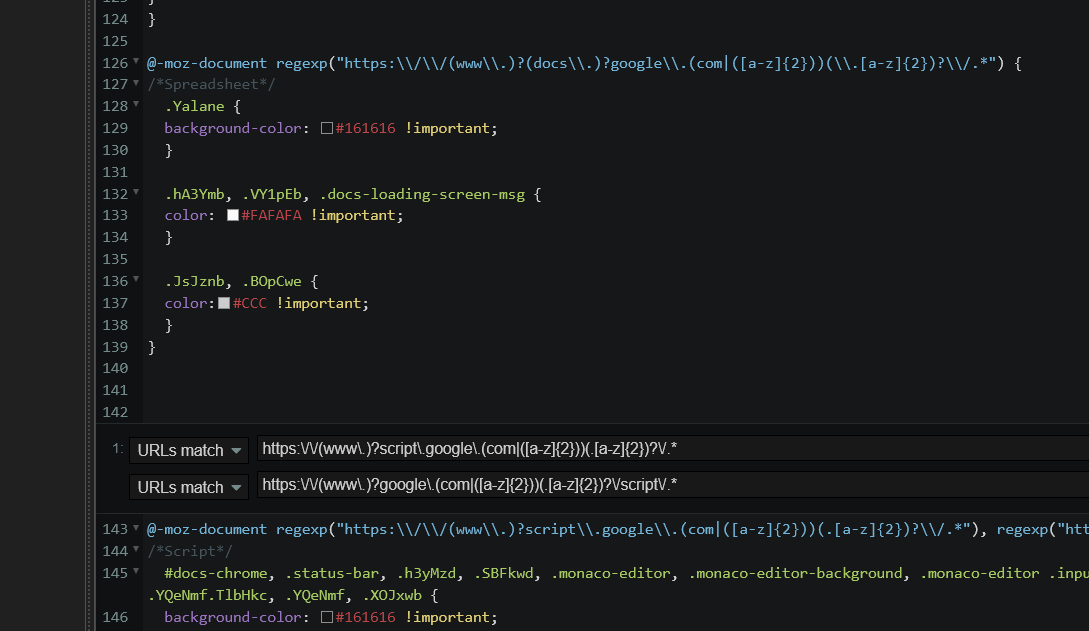 Bug Css Style And Regexp Parsing Issues On Preprocessor Stylus · Issue 1697 · Openstyles