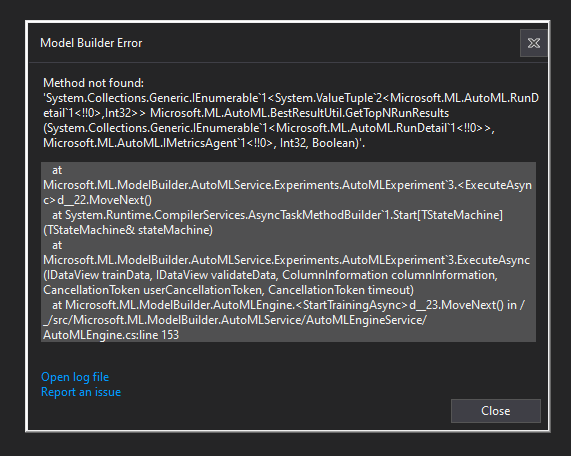Ml Net Image Classification Error · Issue 1737 · Dotnetmachinelearning Modelbuilder · Github 3359