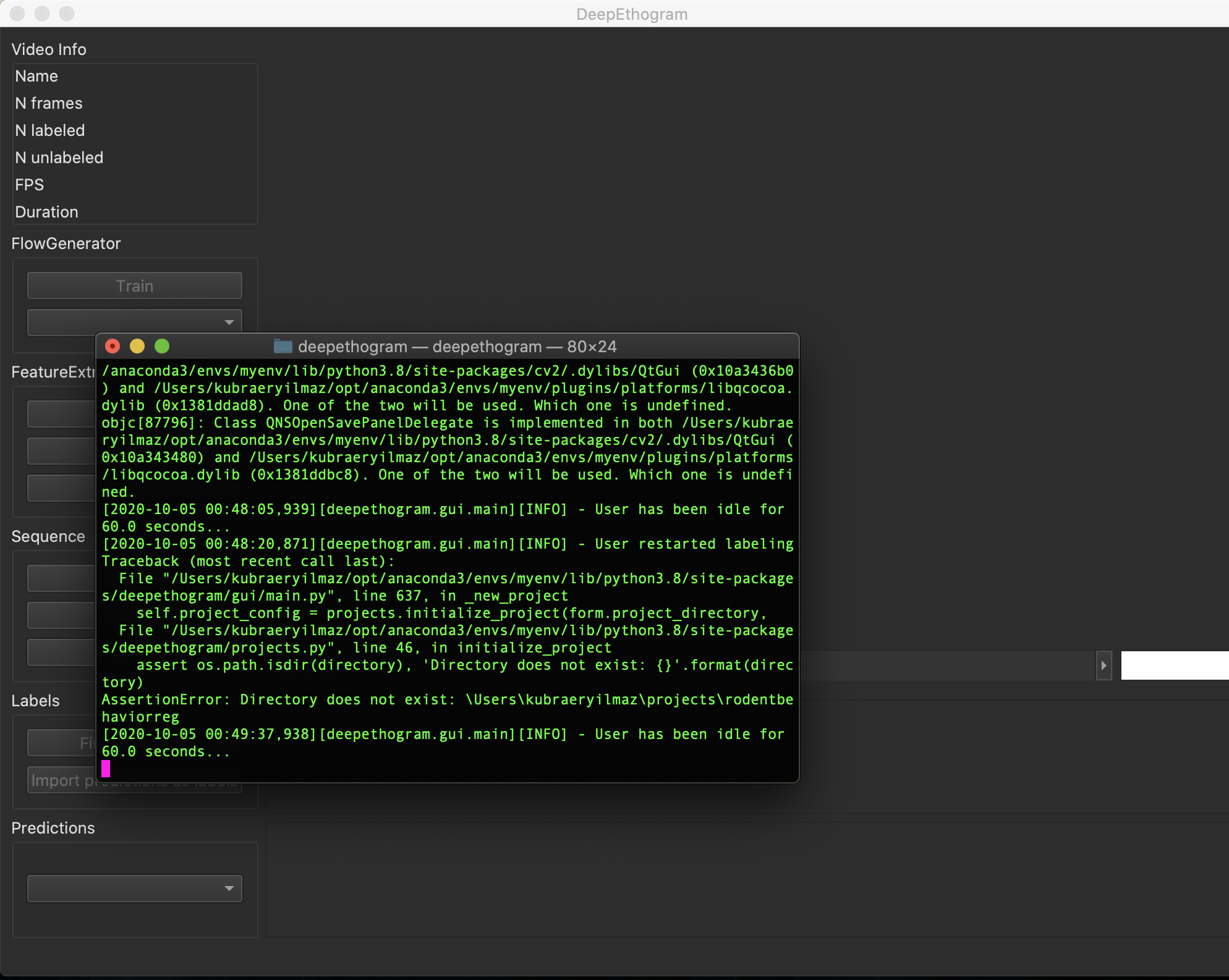 Problem With Creating A New Project In Macos File Users Kubraeryilmaz Opt Anaconda3 Envs