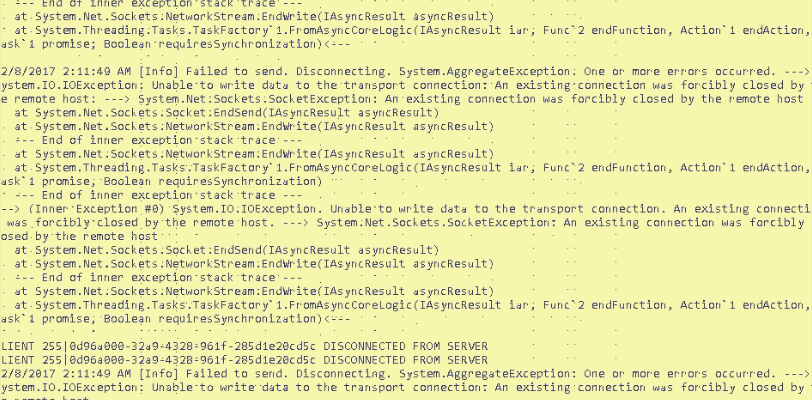 OnClose issue is crashing Windows server 2016 · Issue #207 · statianzo/Fleck · GitHub