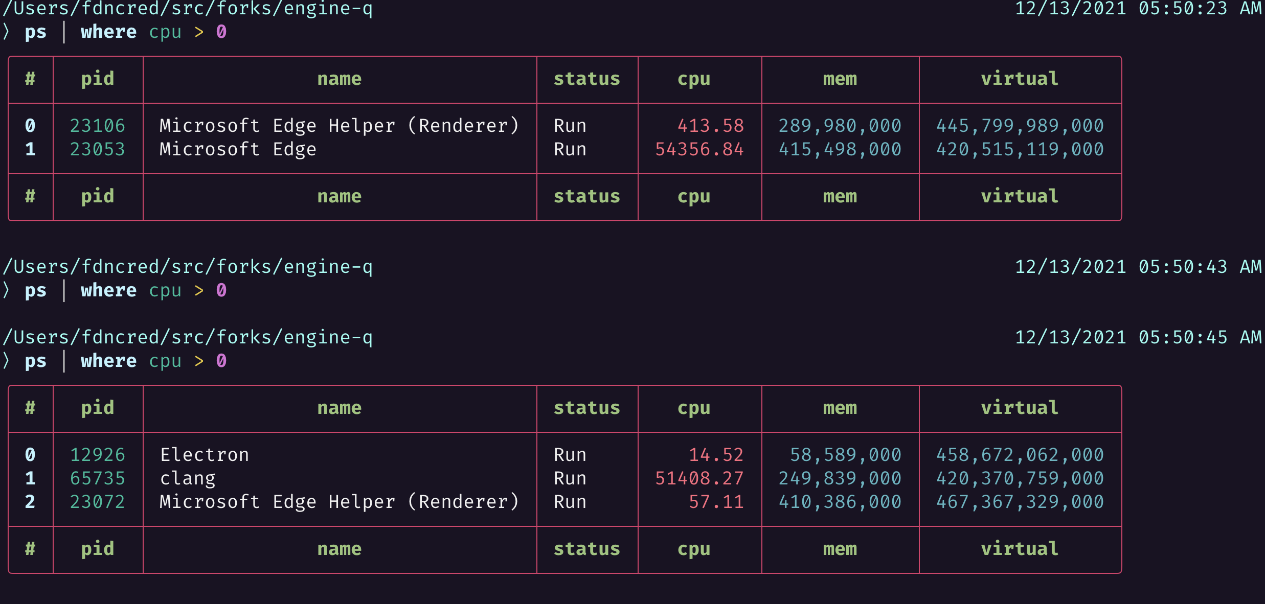 zero cpu from `ps` command · Issue #481 · nushell/engine-q · GitHub