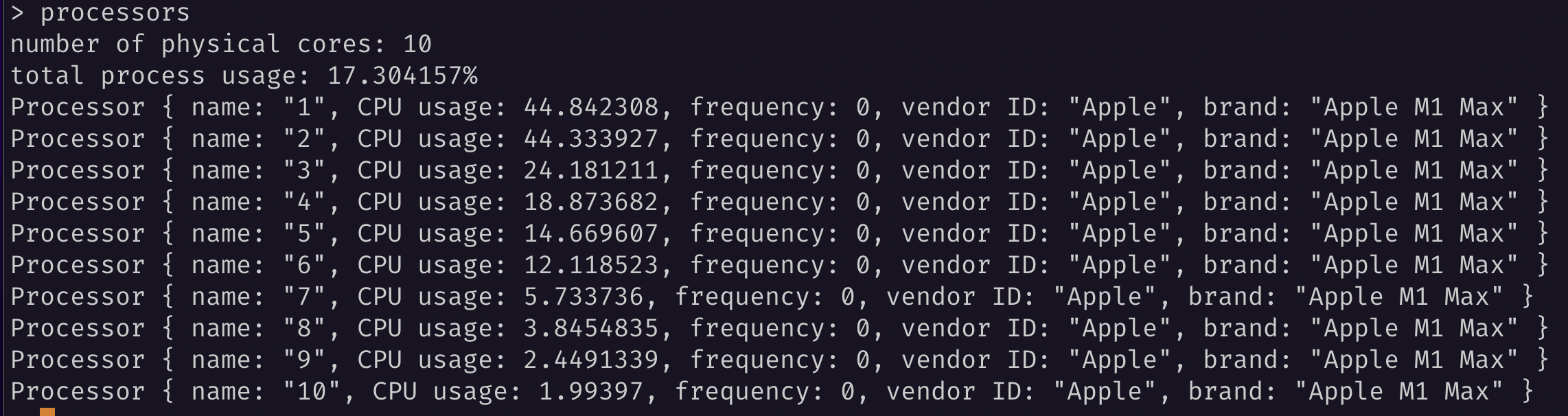 zero cpu from `ps` command · Issue #481 · nushell/engine-q · GitHub