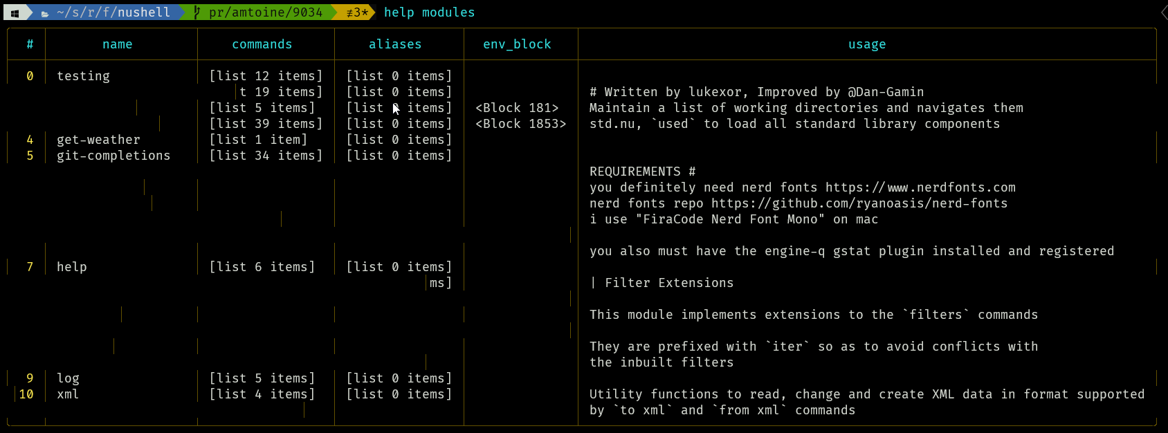 table drawing regression · Issue #9038 · nushell/nushell · GitHub
