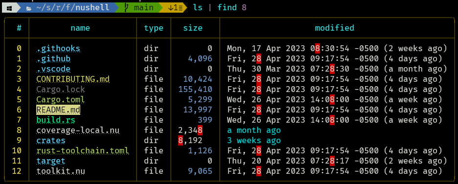 find -v returns nothing · Issue #9043 · nushell/nushell · GitHub