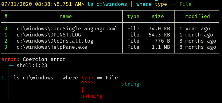 ls fails when filtering · Issue #2281 · nushell/nushell · GitHub