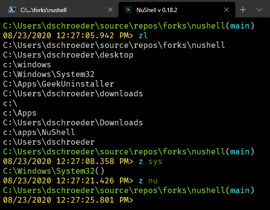 Support Nu Shell · Issue #69 · ajeetdsouza/zoxide · GitHub