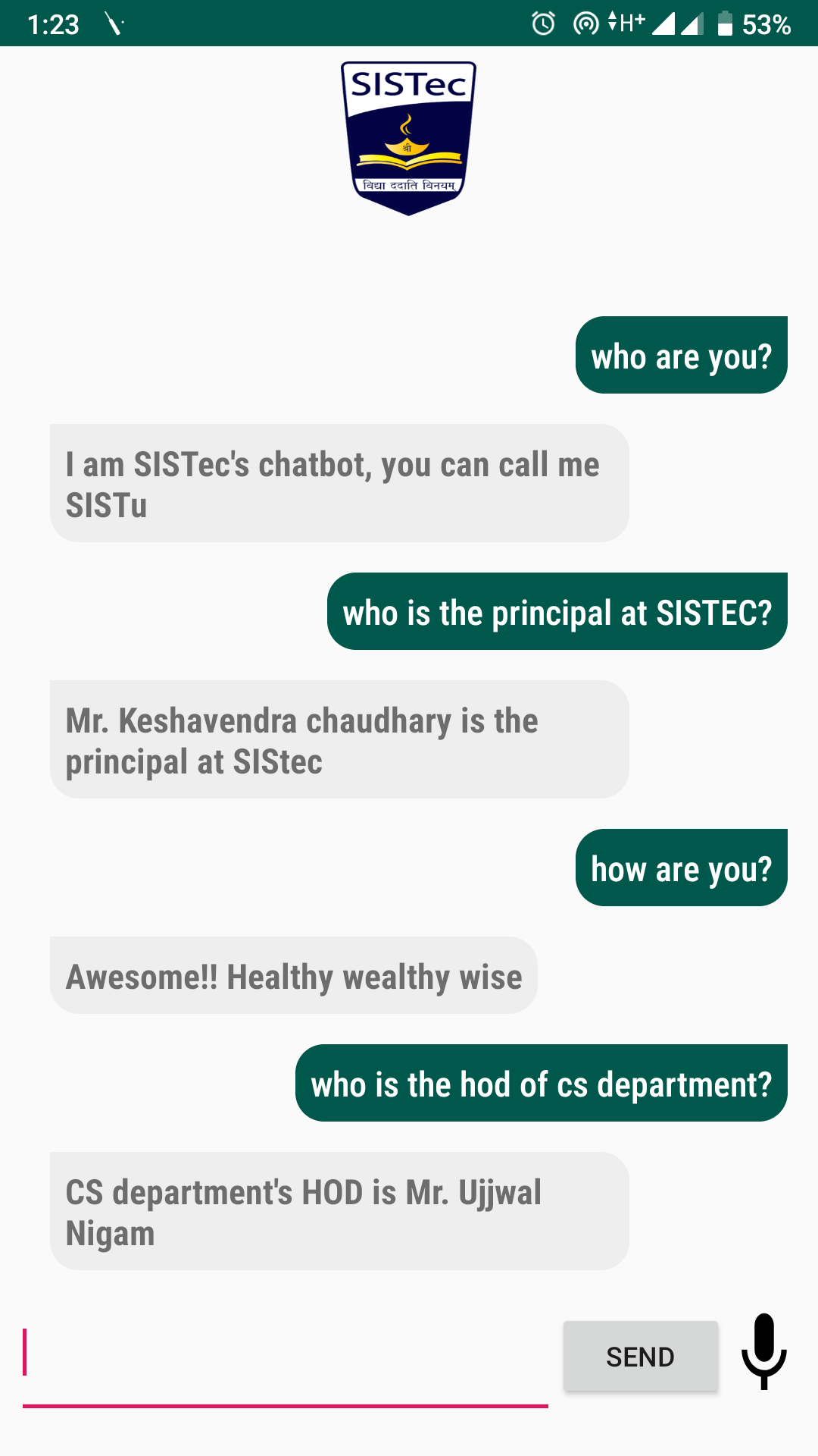 GitHub - FLYINGKRIPTO/ChatbotAndroid: Chat bot using dialog Flow
