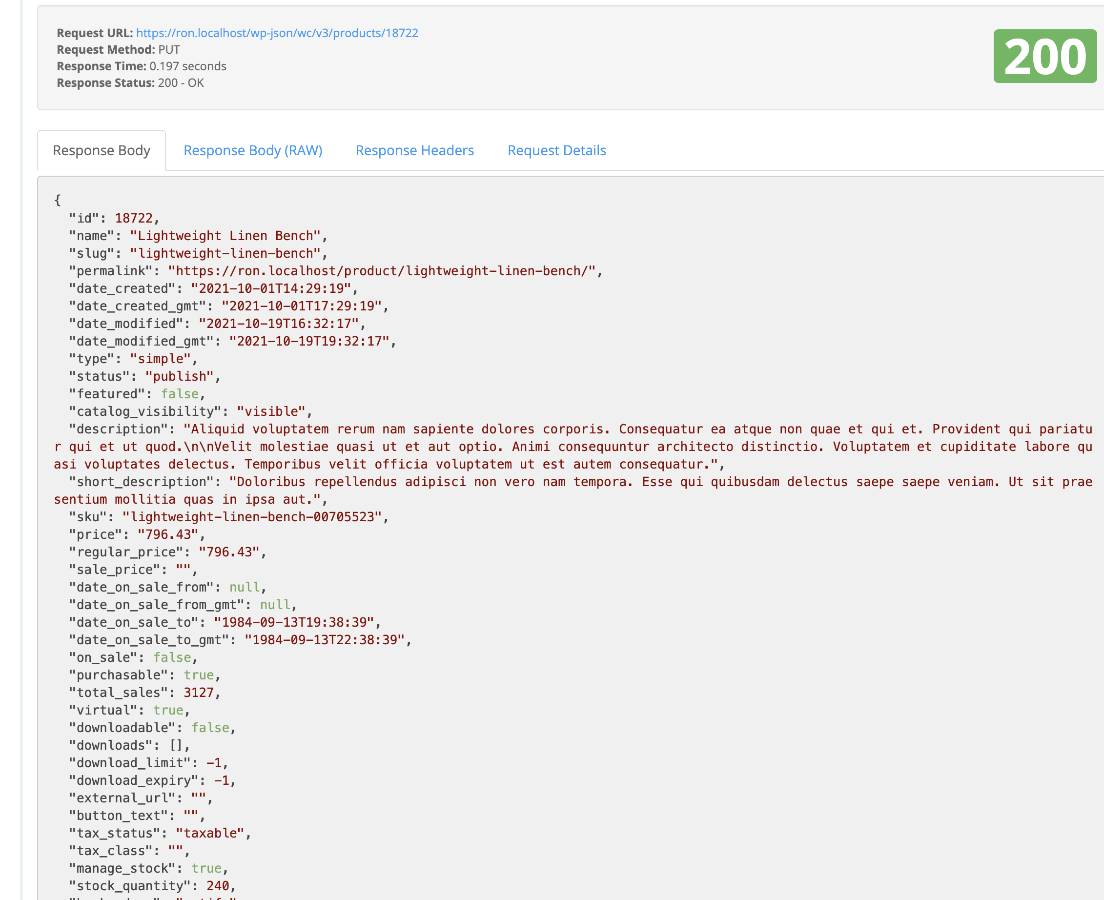 Rest Api Put Returns 200 But Doesn T Update · Issue 28178 · Woocommerce Woocommerce · Github