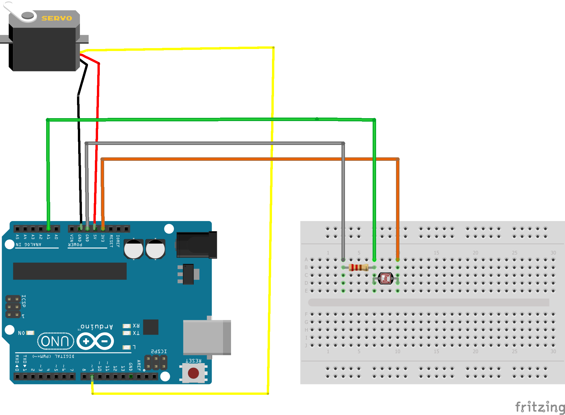 GitHub - alex-symes/Arduino_SunFlower: Uses a light sensor and a servo ...