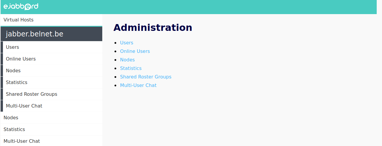 Menu items missing in web_admin · Issue #3110 · processone/ejabberd · GitHub
