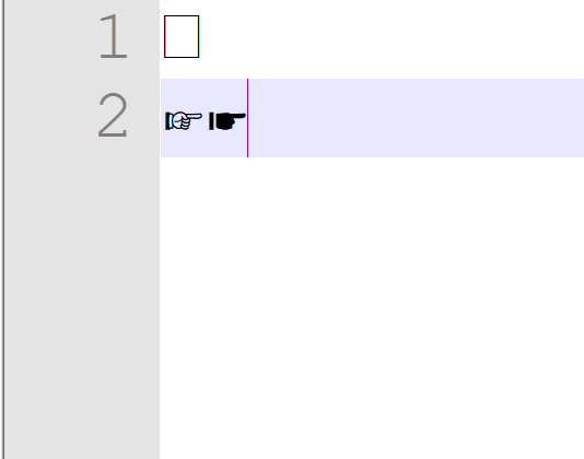 Wrong rendering of index finger characters · Issue #4490 · notepad-plus ...