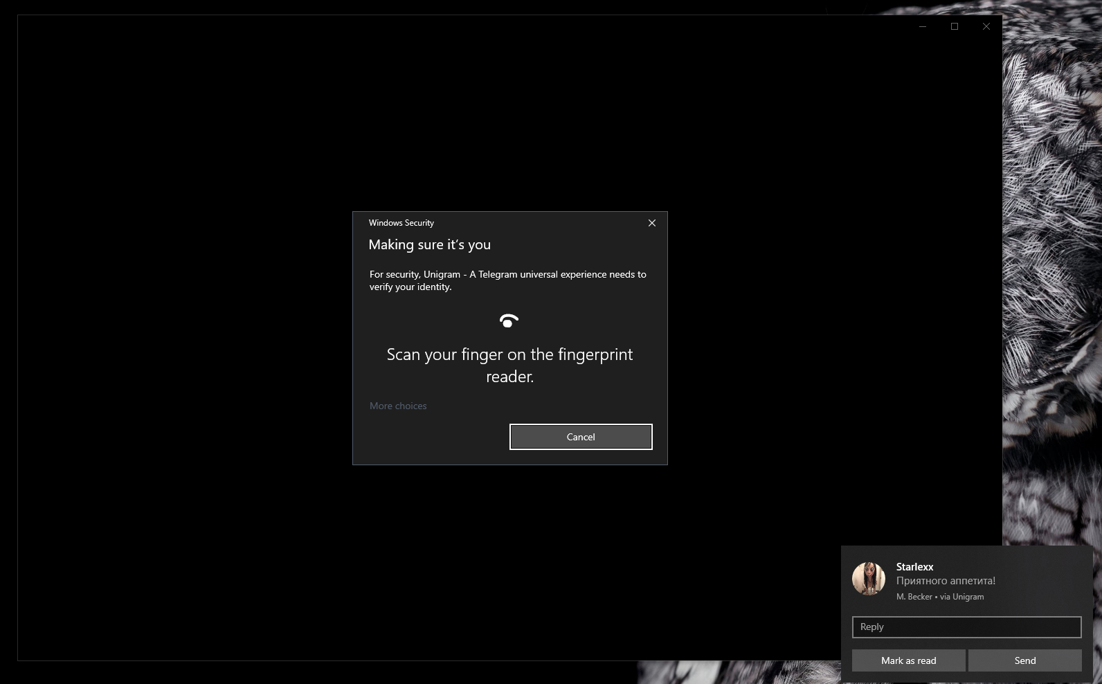 Push notifications appear with content displayed when Unigram is locked. · Issue #1752 ...
