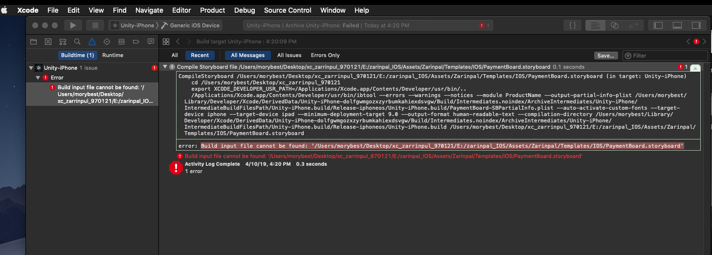 IOS xCode build error · Issue #3 · mujpir/zarinpal_unity_plugin · GitHub