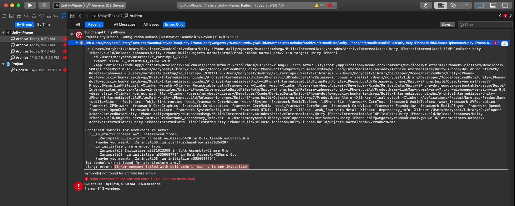 IOS xCode build error · Issue #3 · mujpir/zarinpal_unity_plugin · GitHub