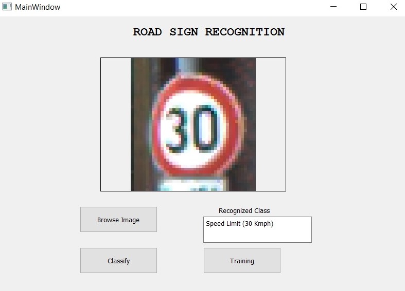 GitHub - KGururajaRao/Road-Sign-Recognition: Deep Learning, Keras, PyQt5