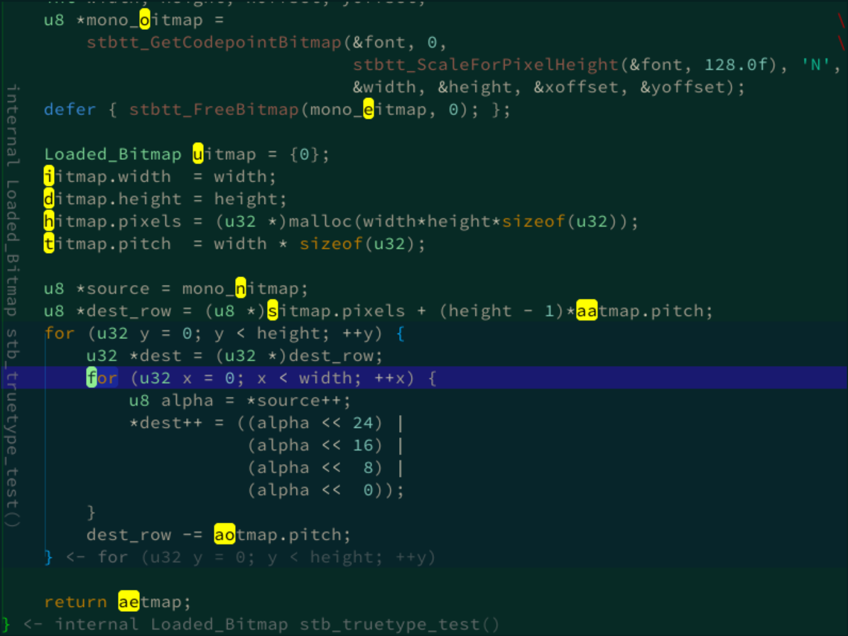 GitHub - tebtro/4coder_custom: 4coder 4.1.x custom layer with vim like bindings