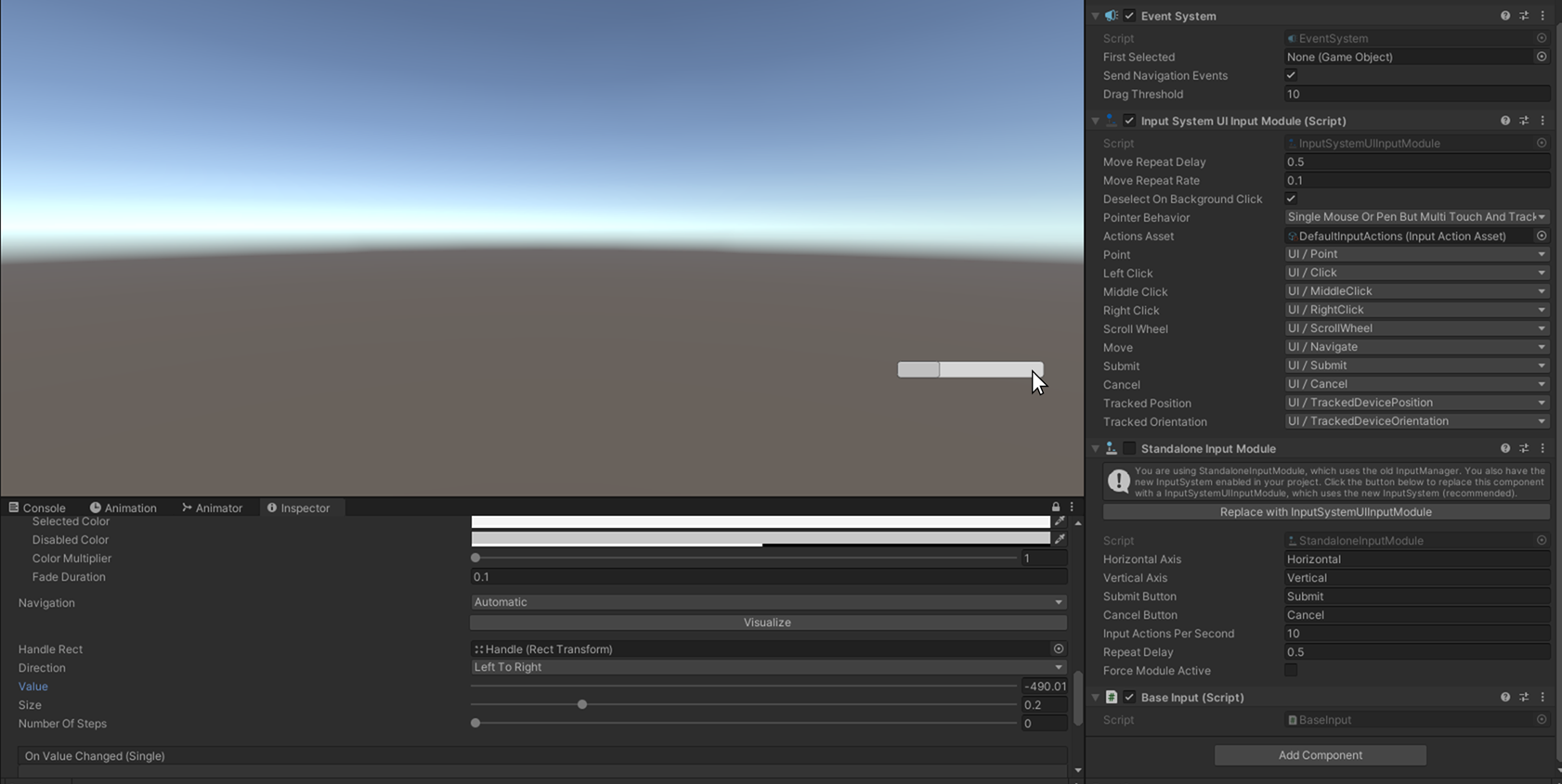Scrollbar Value Negative With Input System Ui Input Module · Issue