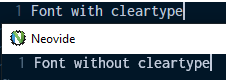 Cleartype font rendering on Windows · Issue #1689 · neovide/neovide · GitHub