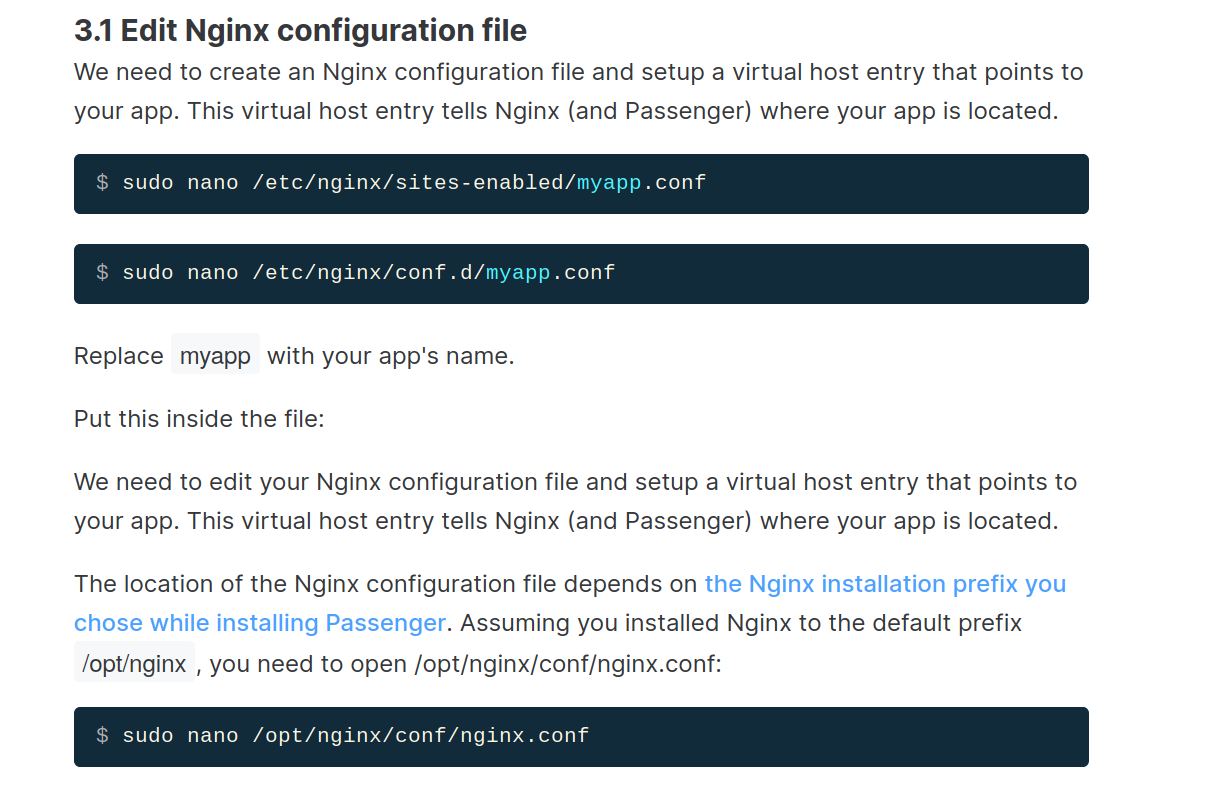 error in deployment documentation for NGinx · Issue #2247 · phusion/passenger · GitHub