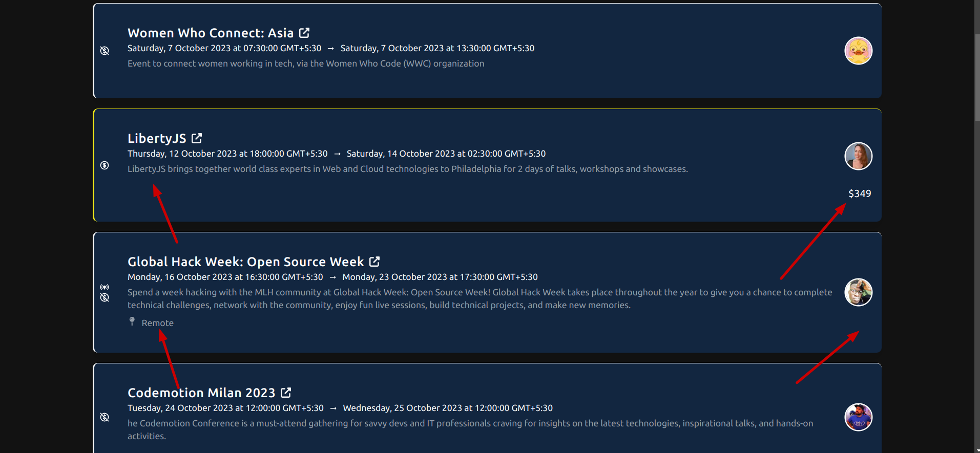 [FEATURE] : Event section · Issue #9277 · EddieHubCommunity/BioDrop ...