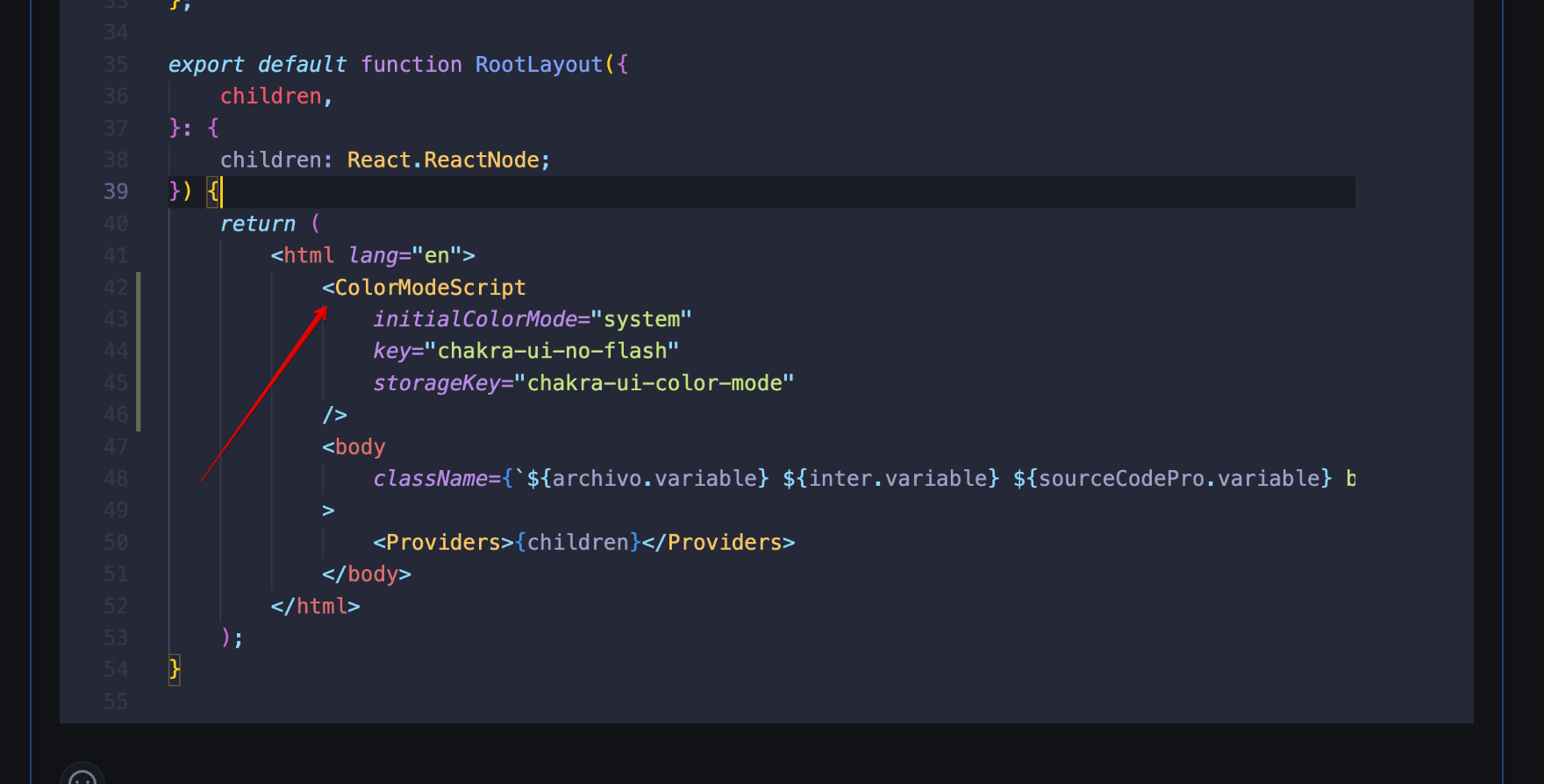 Prop className did not match - using ColorModeScript (Next 13.4.5 and App routing) · Issue #7845 ...