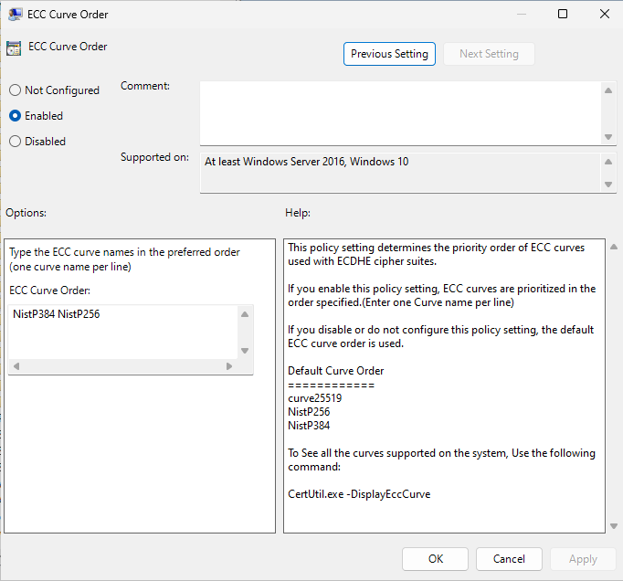 V-253363 (ECC Curves) MultiString · Issue #1268 · microsoft/PowerStig · GitHub
