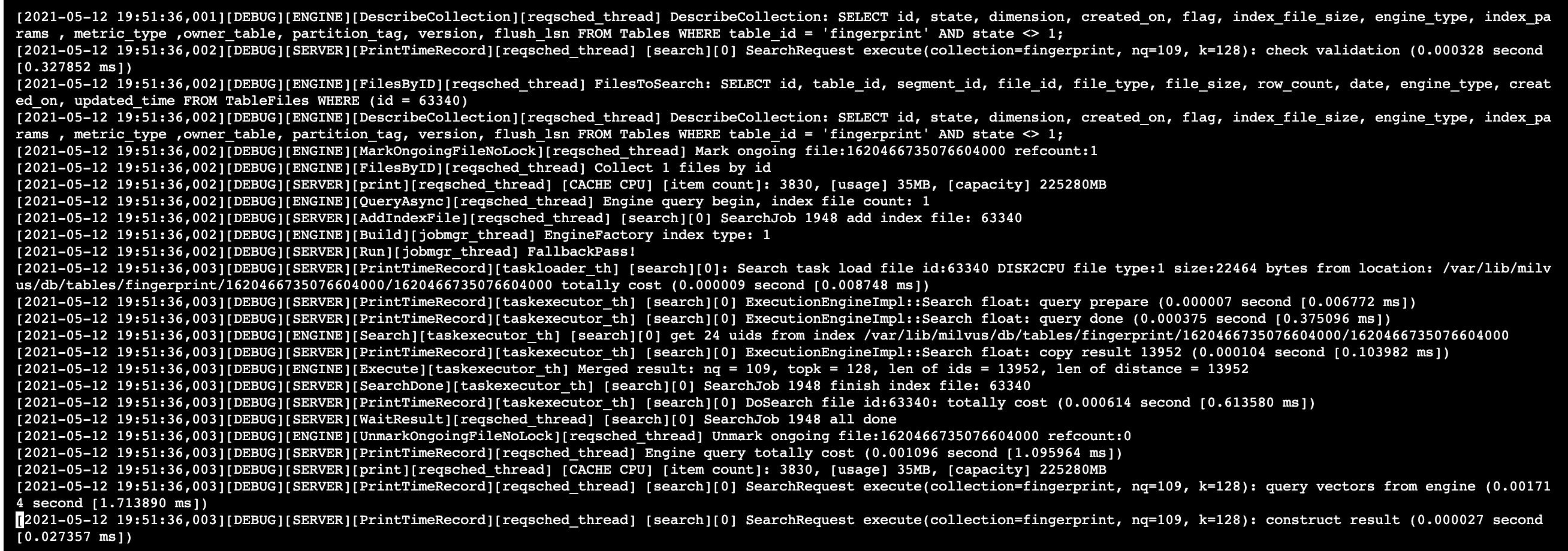 Mishards throw "index out of range" error after continually search/insert for a period of time ...