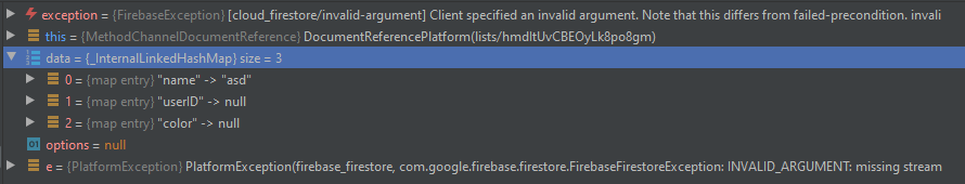 🐛 Cloudfirestore Invalidargument Missing Stream · Issue 5866 · Firebaseflutterfire · Github