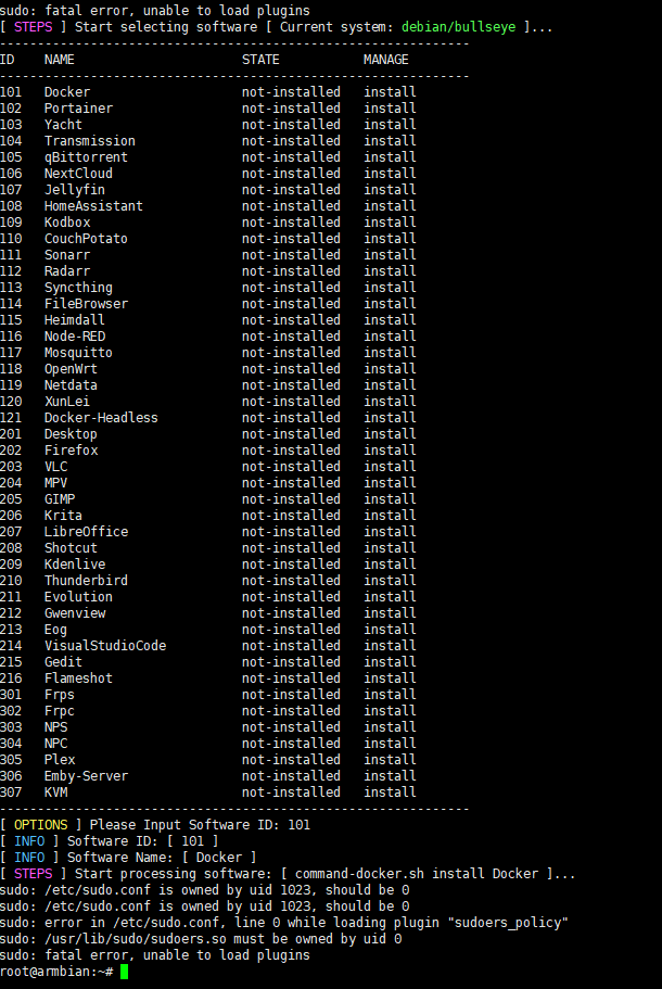 大佬能帮忙看下为什么安装Docker插件一直装不上，用的N1盒子 · Issue #749 · ophub/amlogic-s9xxx-armbian · GitHub