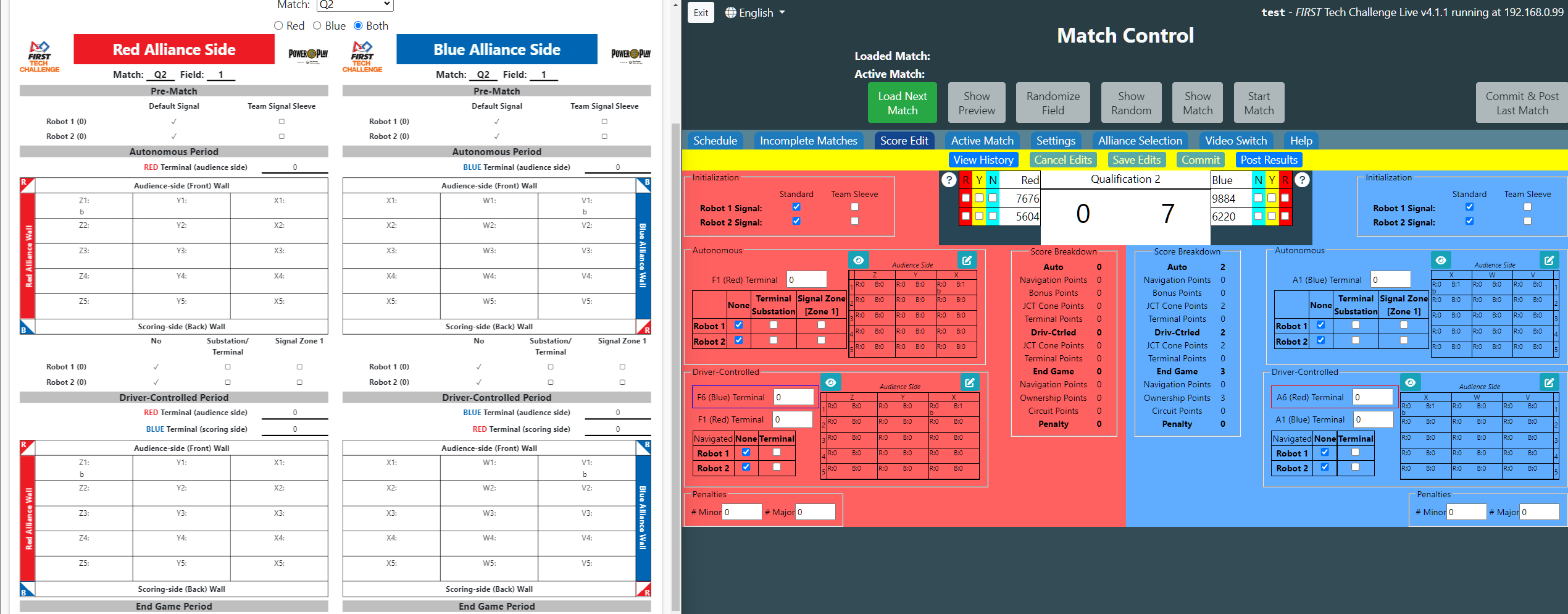 Head Referee Scoresheets reverse the junction grid · Issue #582 · FIRST-Tech-Challenge ...