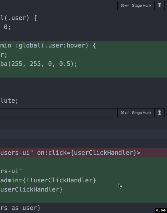 SCM: Add "stage ranges" action/button to diff view · Issue #26067 ...
