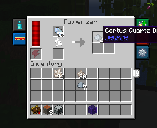 [1.3.5] Thermal Series pulverizing "Certus Quarts Crystal" leads to ...
