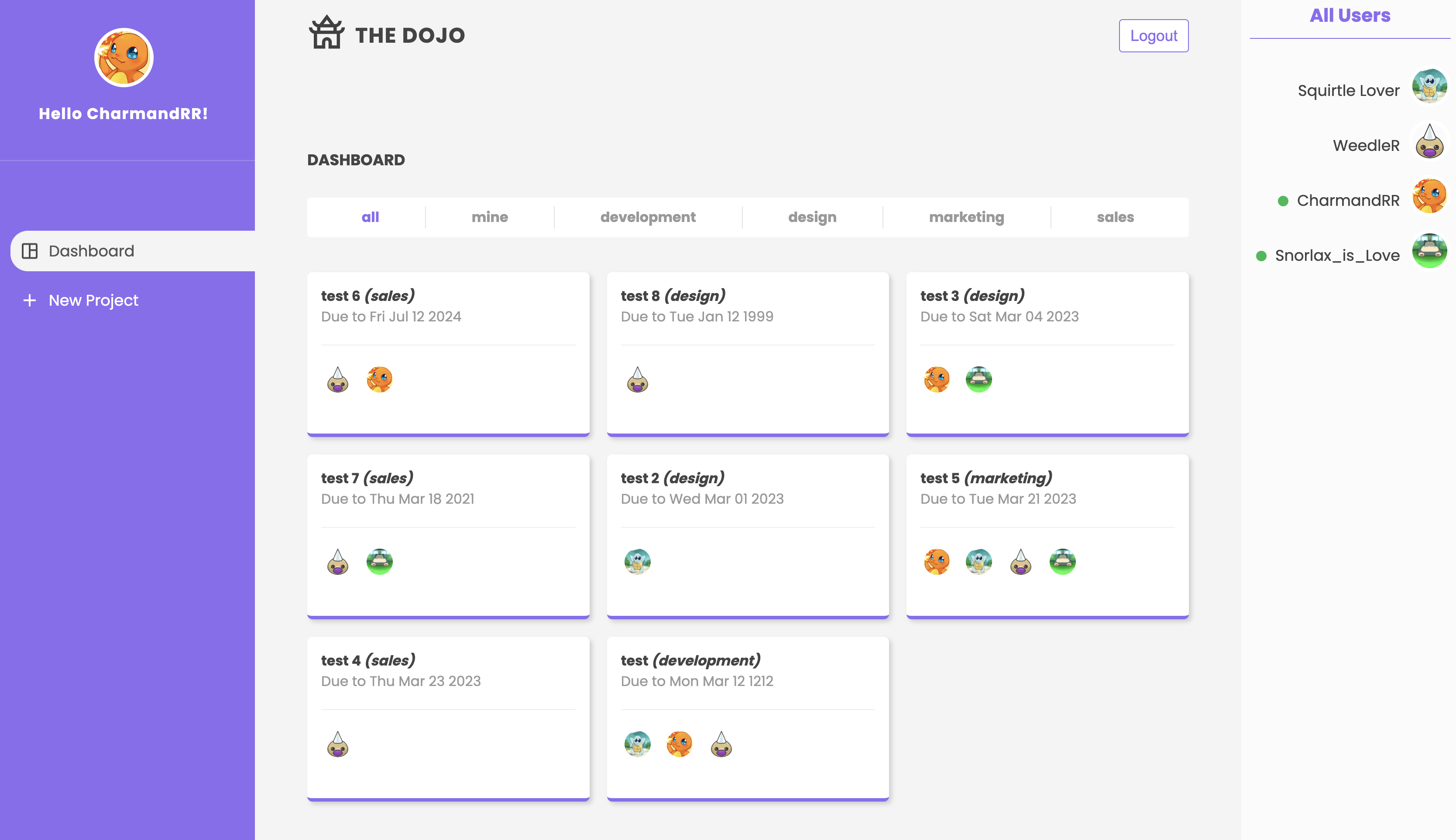GitHub - ProudBloom/The-Dojo: Project management website
