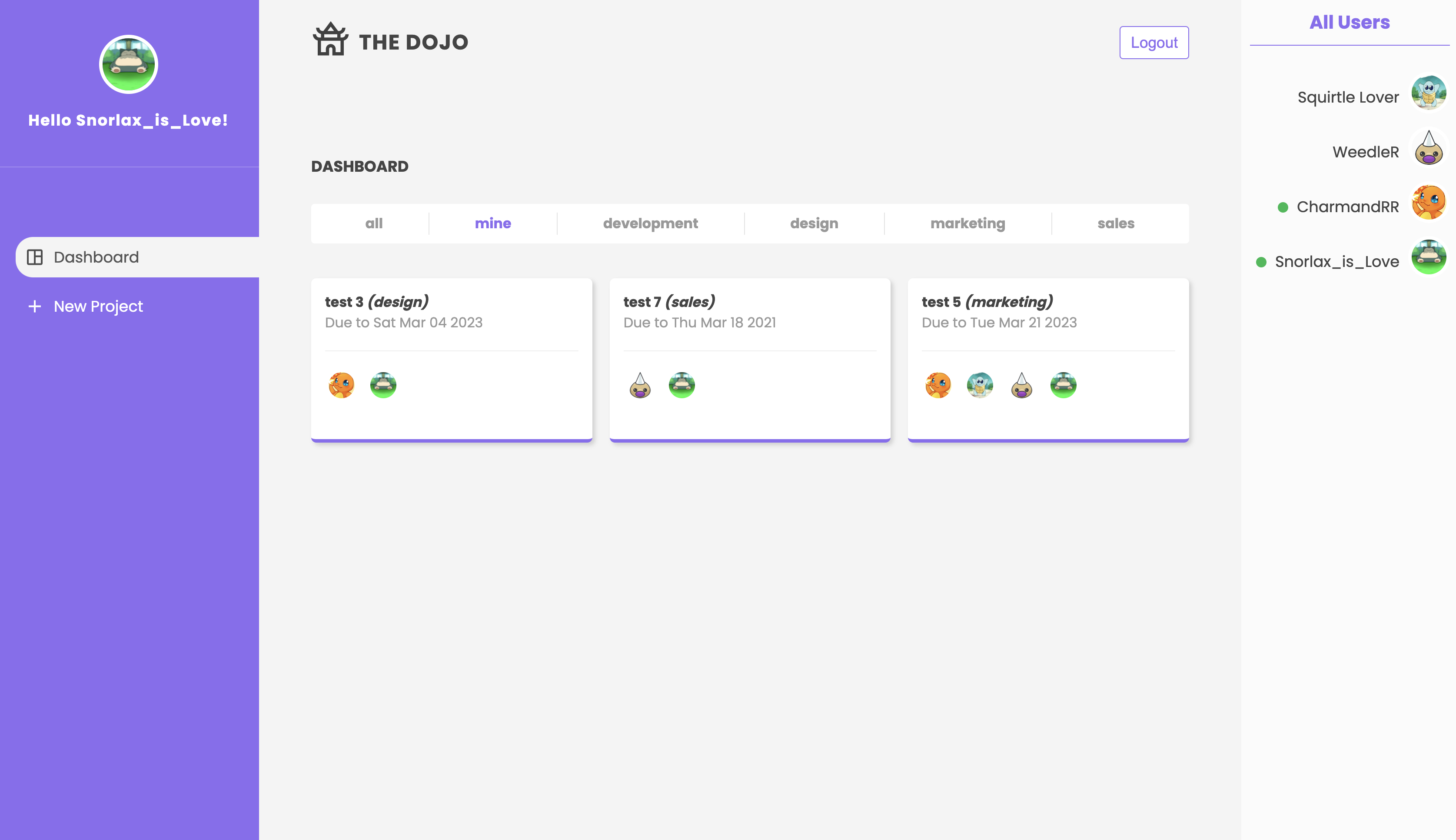 GitHub - ProudBloom/The-Dojo: Project management website