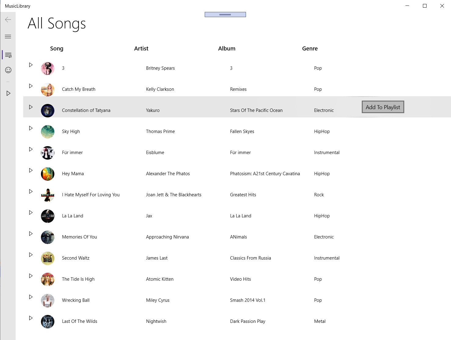 GitHub - BigPopeye/MusicLibrary: Create your own music collection
