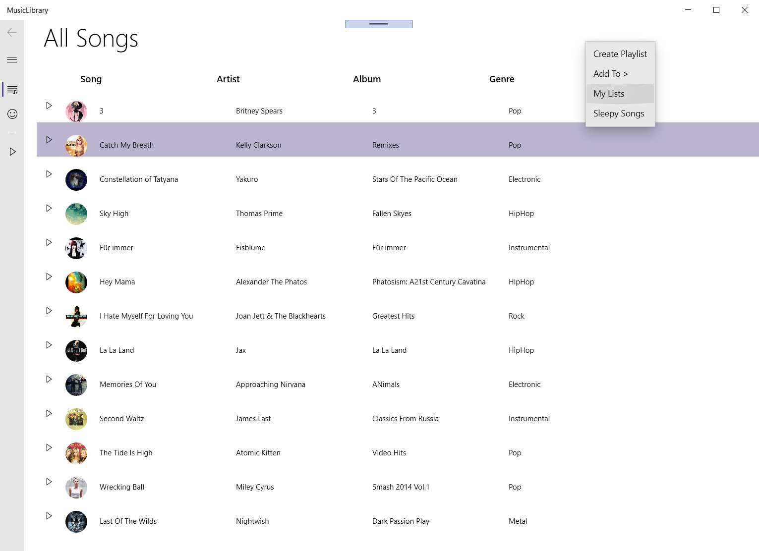 GitHub - BigPopeye/MusicLibrary: Create your own music collection