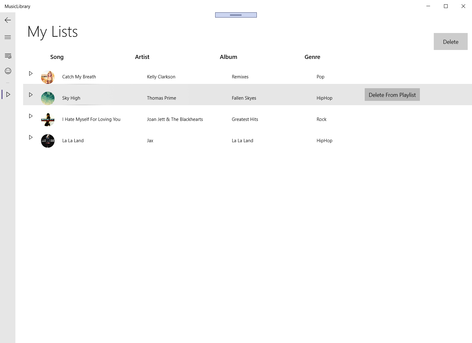 GitHub - BigPopeye/MusicLibrary: Create your own music collection