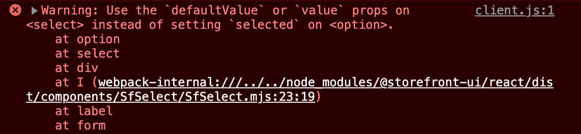 [Bug]: SfSelect uses selected attribute for placeholder option · Issue #2931 · vuestorefront ...