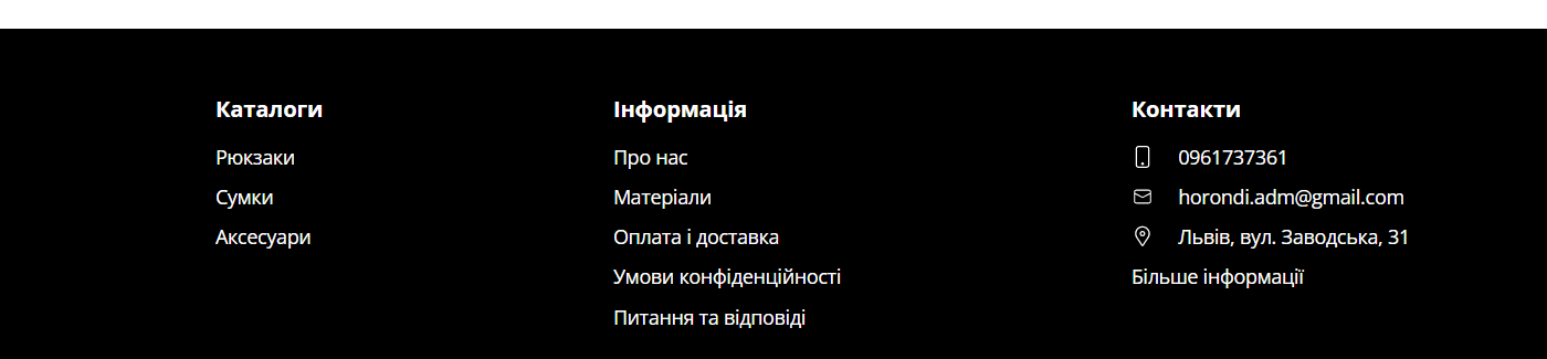 [SP: 0.5] Add link to page in footer · Issue #2387 · ita-social-projects/horondi_client_fe · GitHub
