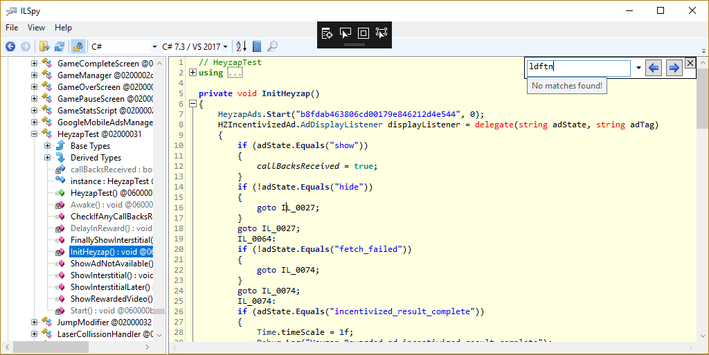 OpCode not supported: LdFtn · Issue #1104 · icsharpcode/ILSpy · GitHub