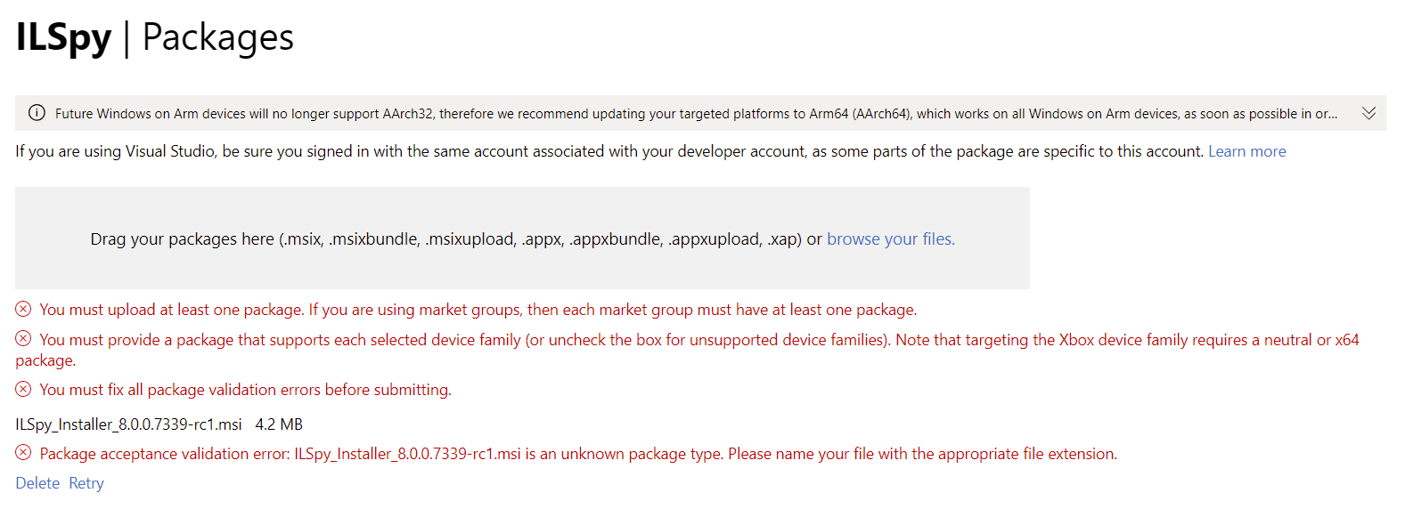 Switching Microsoft Store submission from MSIX to MSI · Issue #2984 · icsharpcode/ILSpy · GitHub