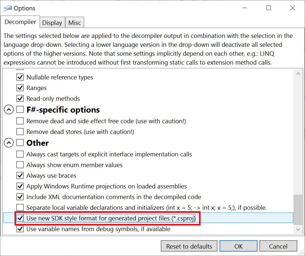 generated csproj more effective · Issue #2117 · icsharpcode/ILSpy · GitHub