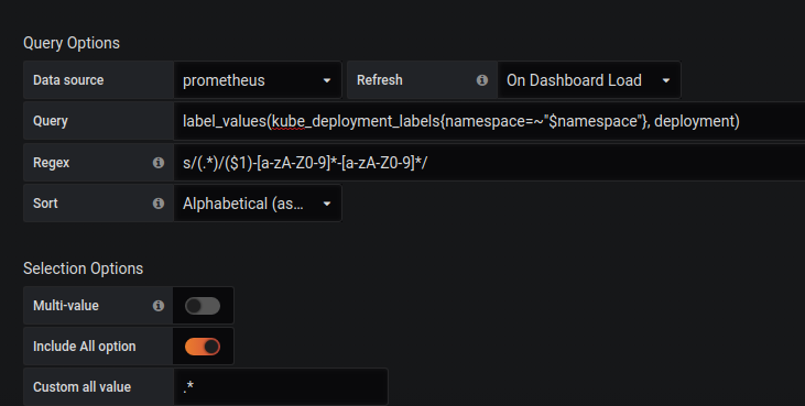 Feature Request: template variable string manipulations · Issue #8259 · grafana/grafana · GitHub