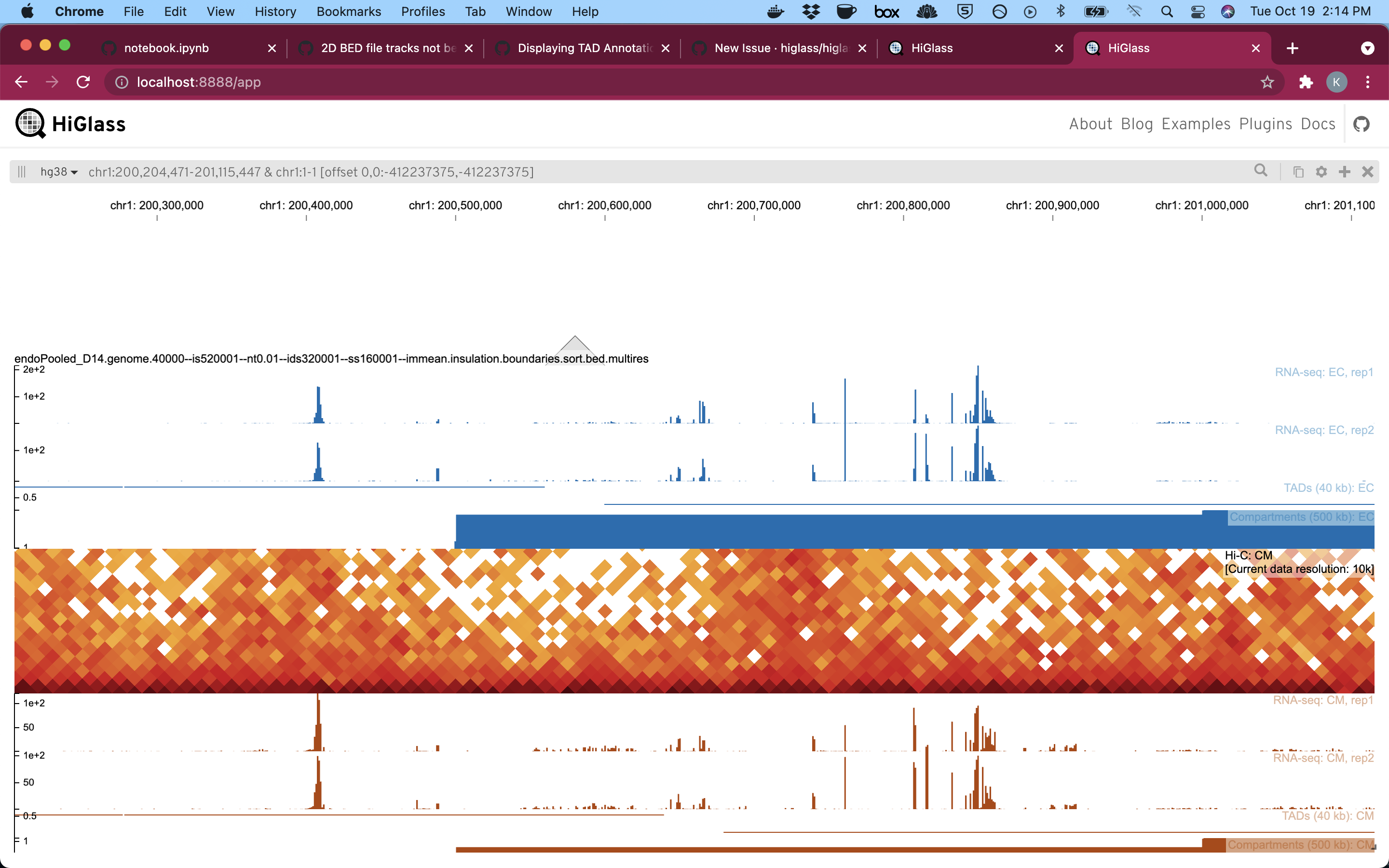 Problem displaying 2D BED file tracks for TAD annotations · Issue #1061 · higlass/higlass · GitHub