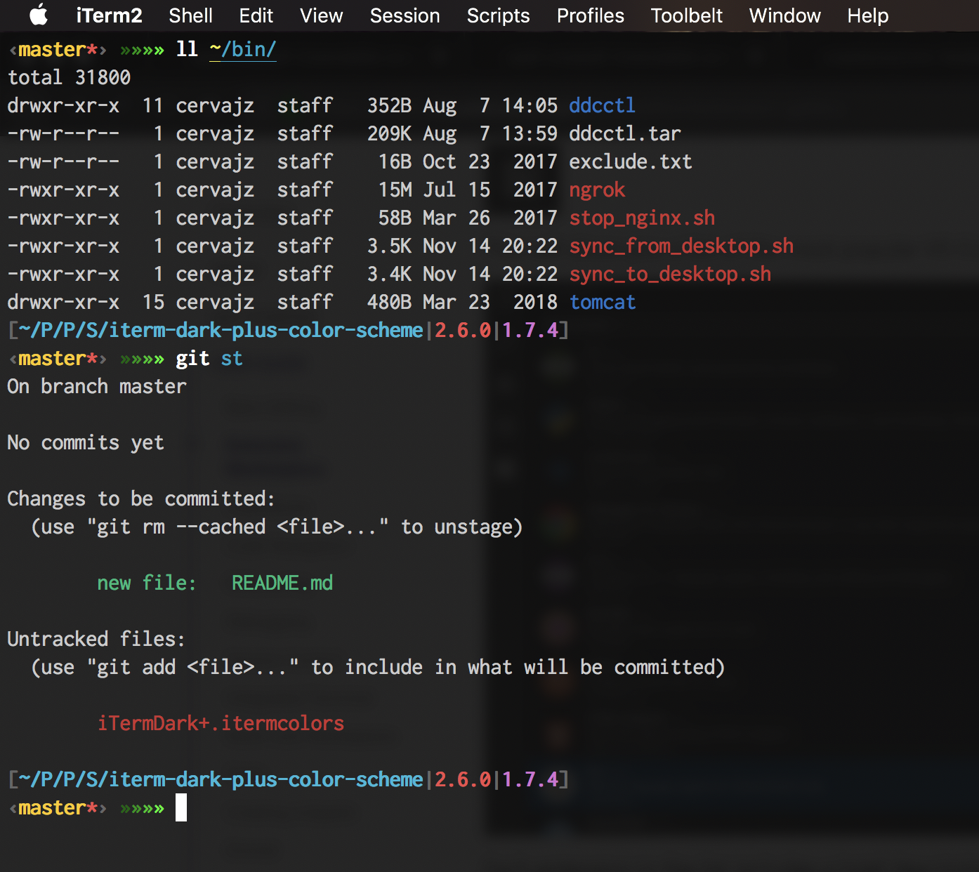 Add Dark Theme By Cervajz · Pull Request 168 · Mbadolatoiterm2 Color Schemes · Github 