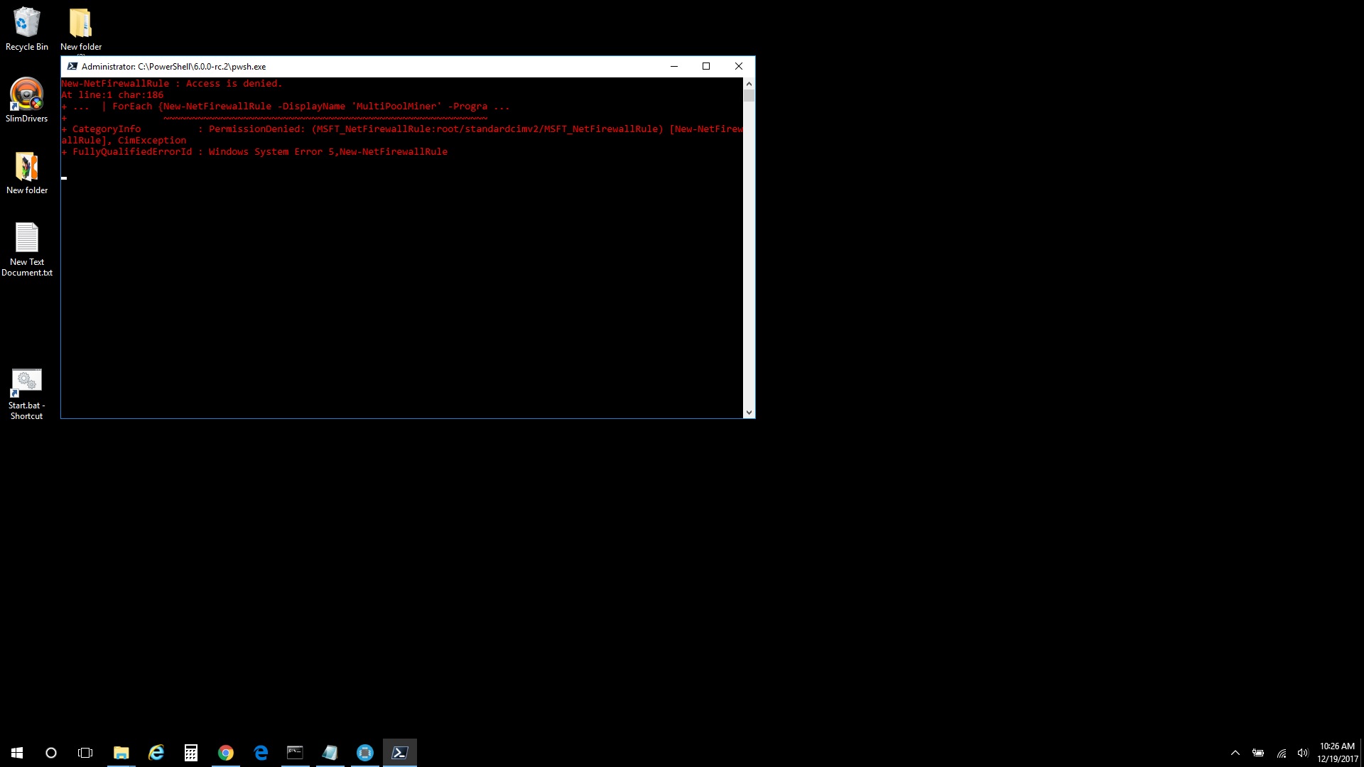NetFirewallRule - Access denied · Issue #728 · MultiPoolMiner/MultiPoolMiner · GitHub