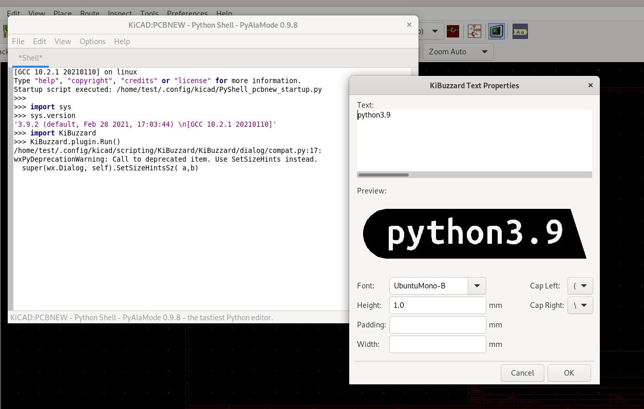 Error with python 3.9 · Issue #42 · gregdavill/KiBuzzard · GitHub